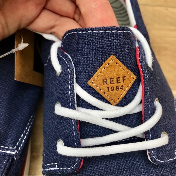 Reef | Shoes | Reef Deckhand 3 Tx Navy Americana Mens Boat Shoes | Poshmark